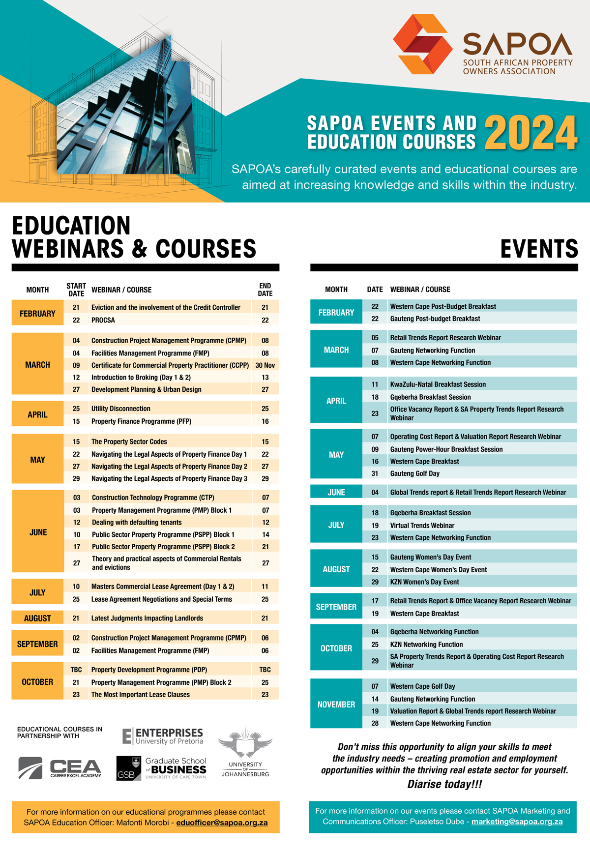 Events from February 29 – September 3 – Sapoa