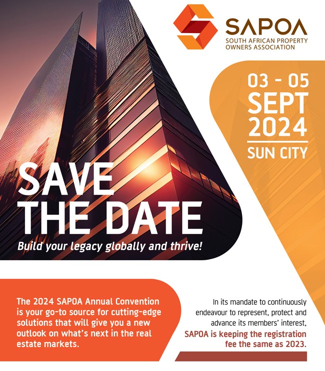 Sapoa Annual Convention 2024 Save the Date - Sapoa
